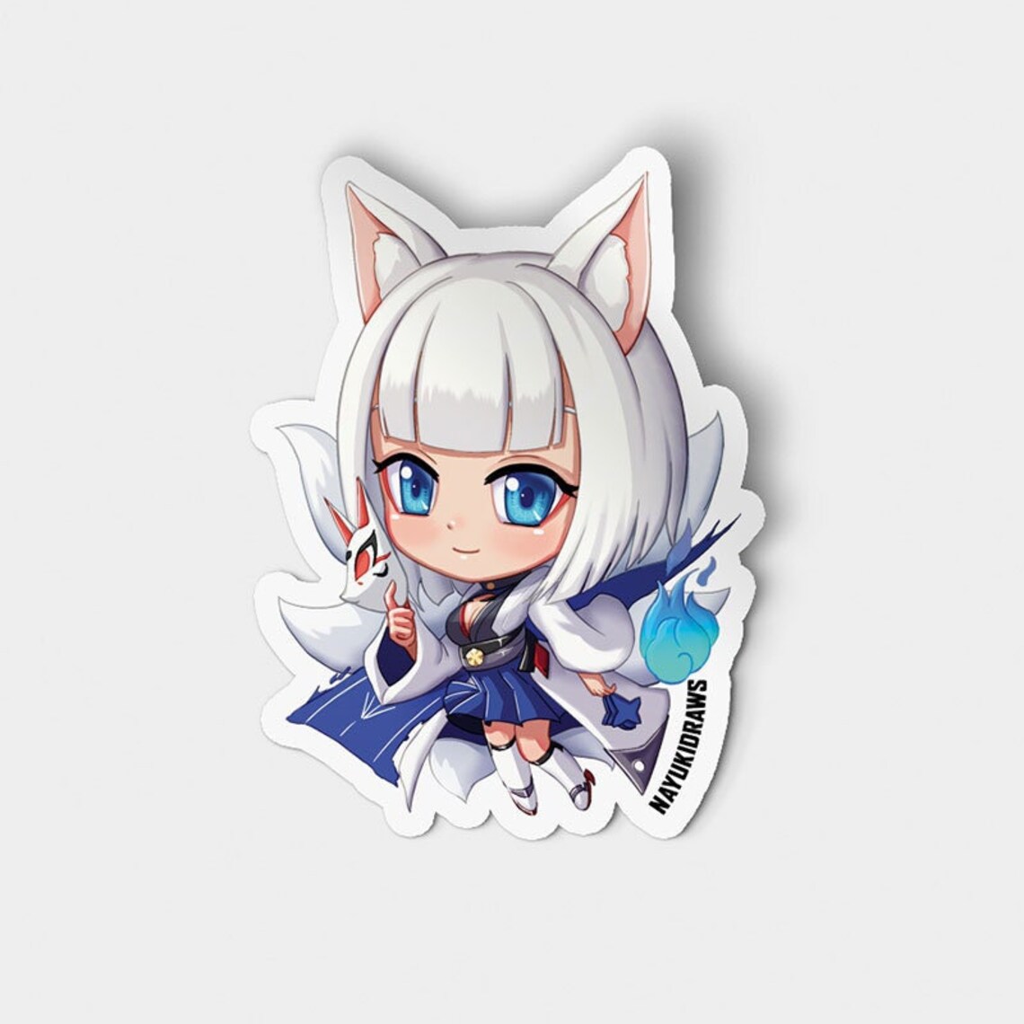 Azur Lane Cute Vinyl Sticker Fanart Anime Akagi Atago Belfast | Etsy