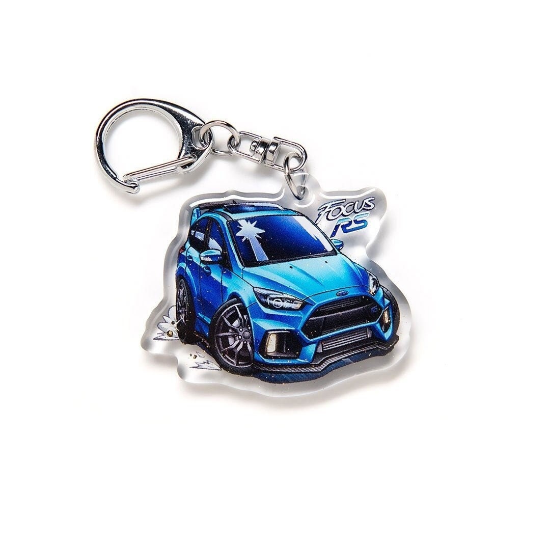Focus RS Nitrous Blue Acrylic Keychain MK3 MKIII Third Gen Hatchback ...