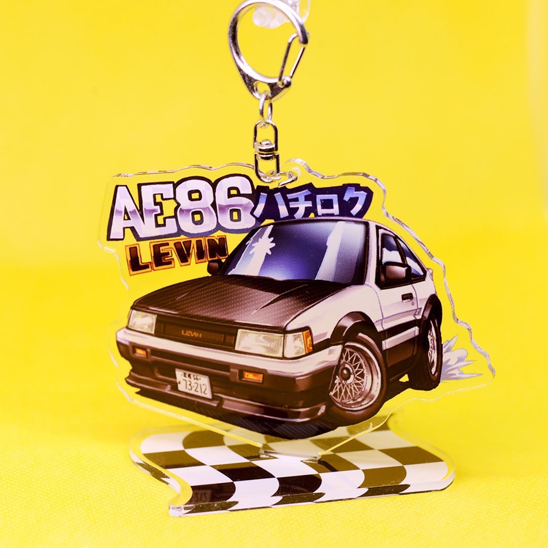 Initial D AE86 Levin Turbo Wataru 4 Acrylic Standee Keychain Charm ...