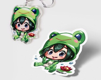 Tsuyu Asui Keychain - Etsy