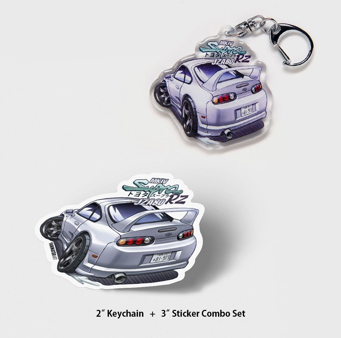 Initial D Supra MK4 MKIV JZA80 RZ Rear White 5th Stage Acrylic | Etsy