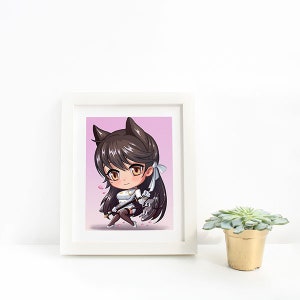 Azur Lane Art Prints Cute Chibi Akagi Atago Belfast Enterprise - Etsy