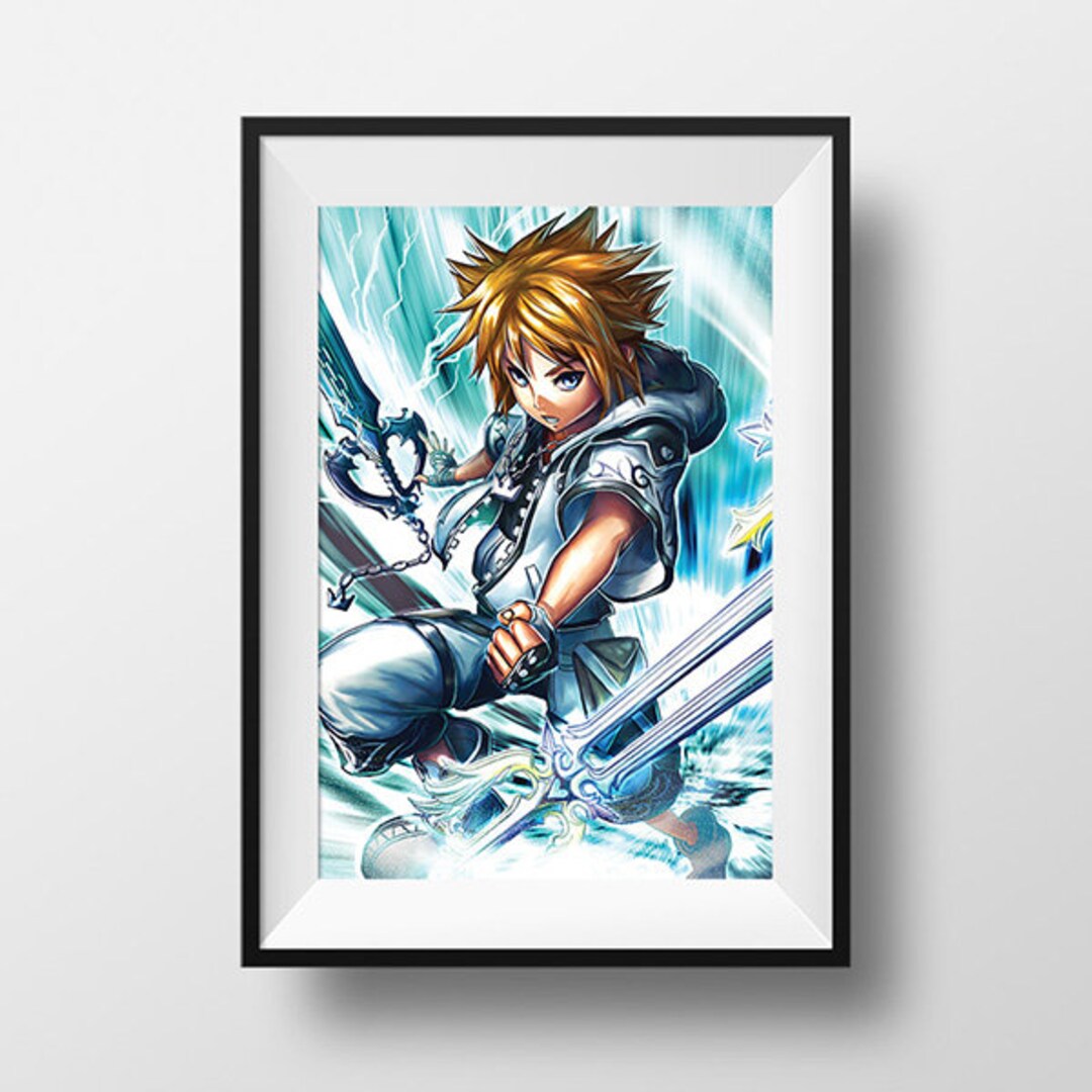 Kingdom Hearts 2 Sora Final Form Poster Print Digital Art KH KH2 KH3 ...