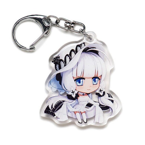 Azur Lane Acrylic Illustrious Keychain Charm Anime Mobile Game | Etsy