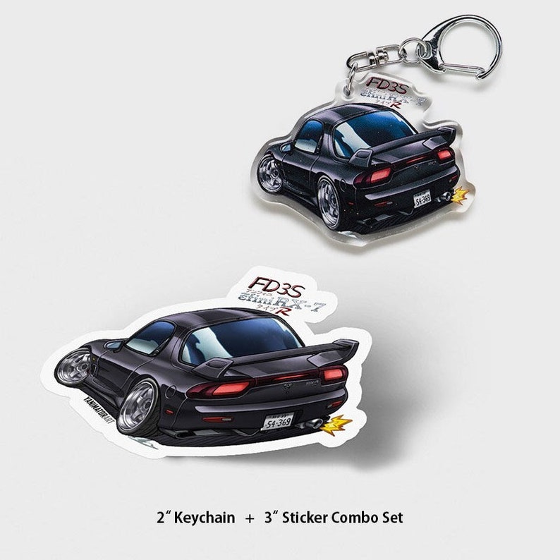 Initial D RX-7 RX7 FD3S Efini Black Rear Kyoko Iwase Acrylic - Etsy