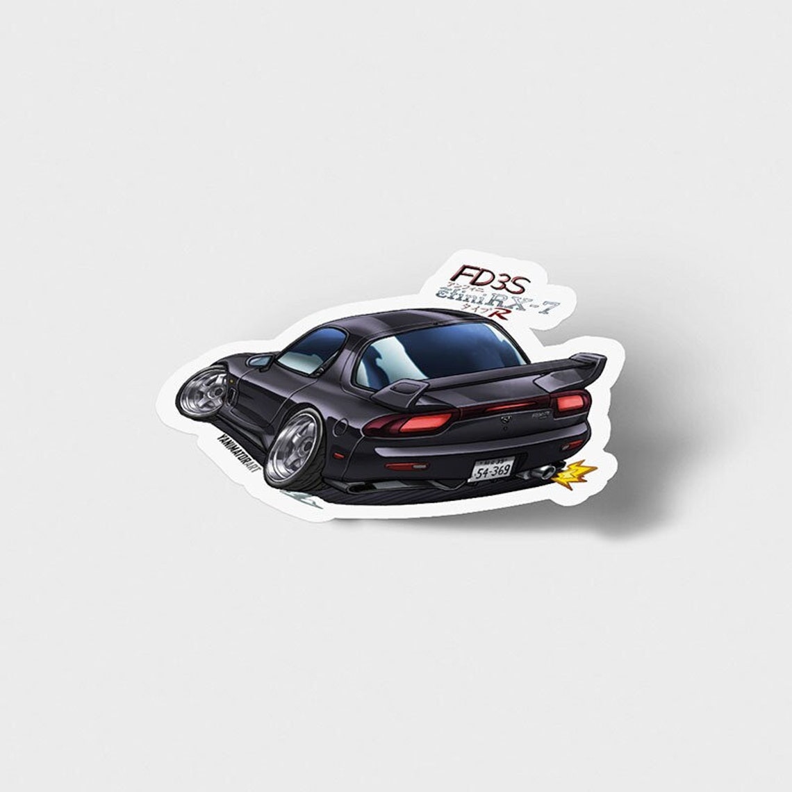 Initial D Car Vinyl Stickers 4th Stage Cars Full Set AE86 Trueno RX7 ...