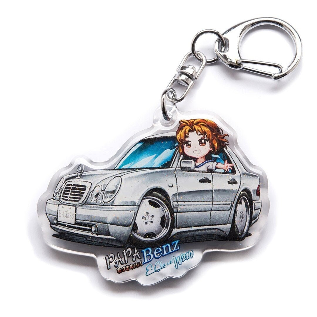 Initial D Papa Benz W210 E-class Eclass Silver With Natsuki Mogi 2nd ...