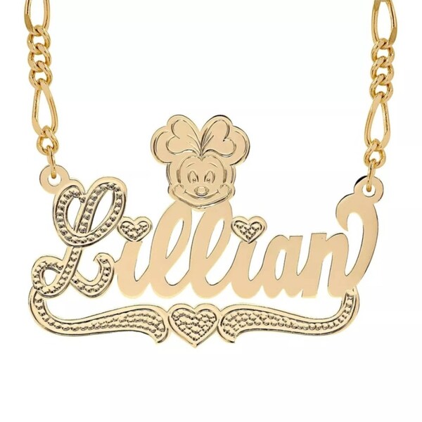 Minnie Mouse Name Necklace - Etsy
