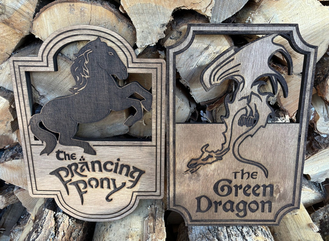 Prancing Pony & Green Dragon Pub Signs - Etsy
