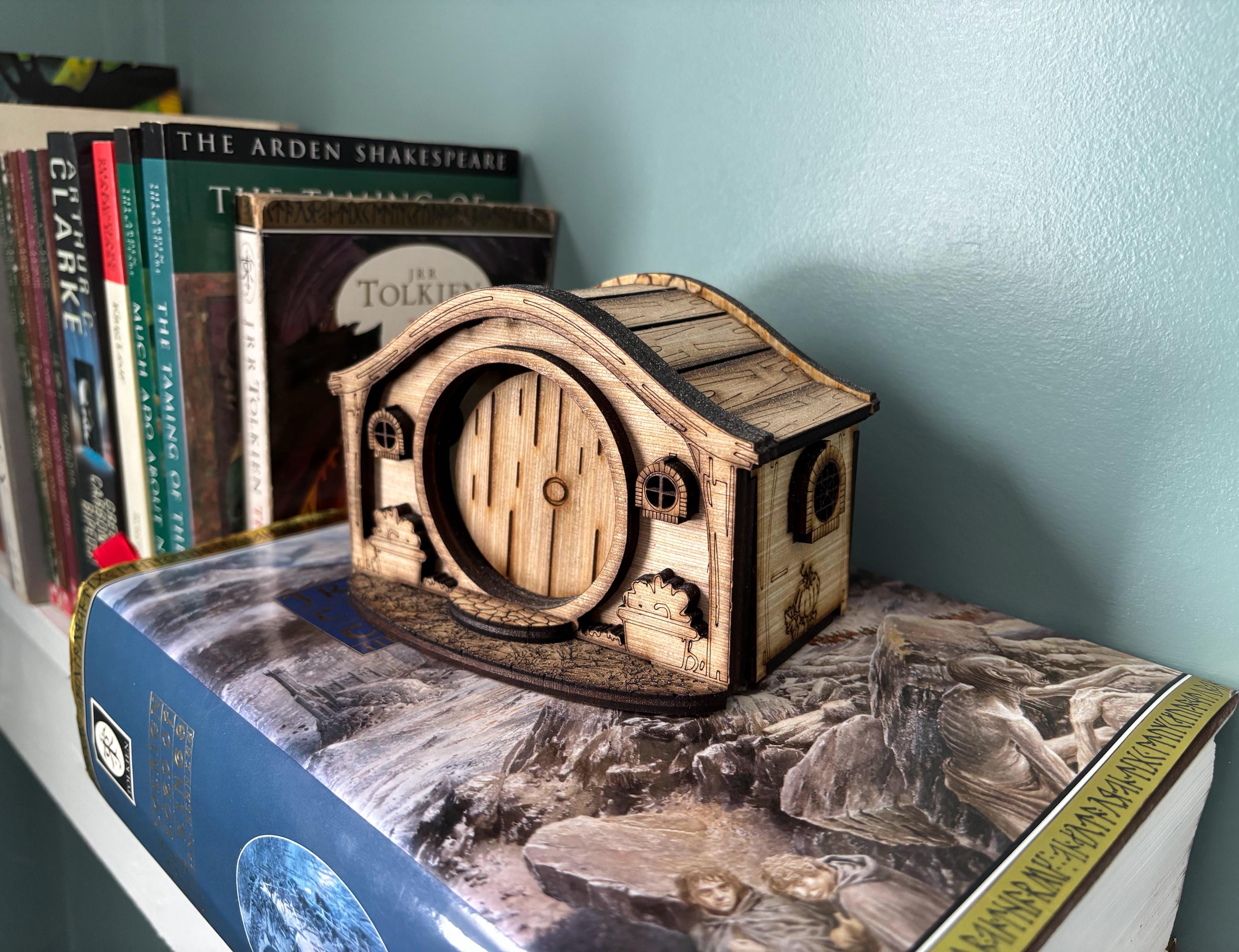 Hobbit Hole Wooden Laser Cut House – Personalized Fantasy Decor ...