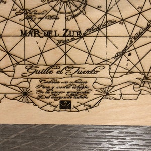 Goonies Map Laser Engraved - Etsy