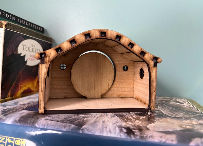 Hobbit Hole Wooden Laser Cut House – Personalized Fantasy Decor ...