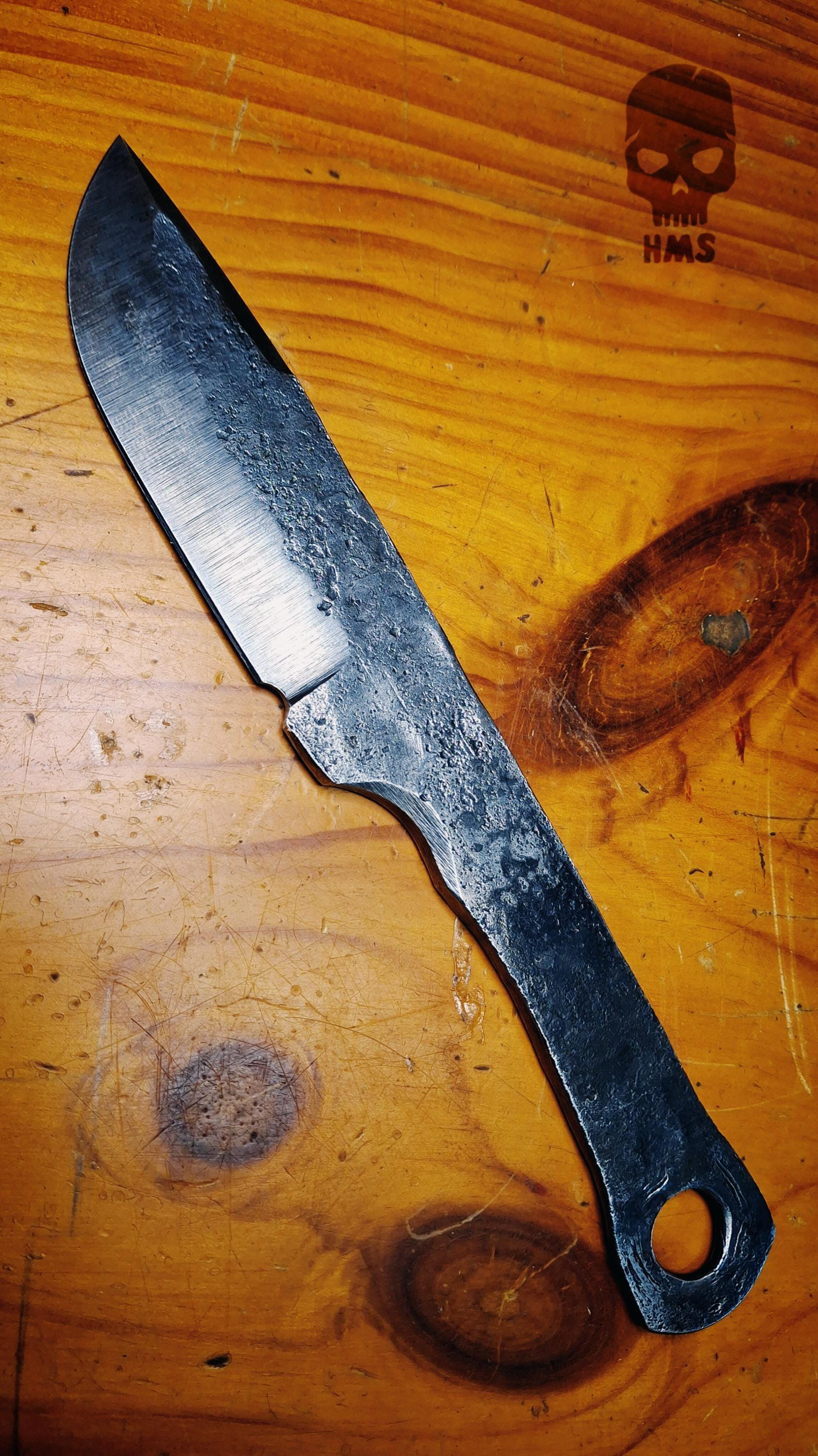 Hand Forged Drop Point Knife - Etsy