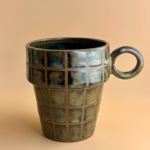 Handmade Ceramic Mugs, Geometric Spectrum Pb - Etsy