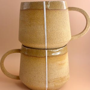 Handmade Ceramic Mugs, Bare Textures - Toast - Etsy