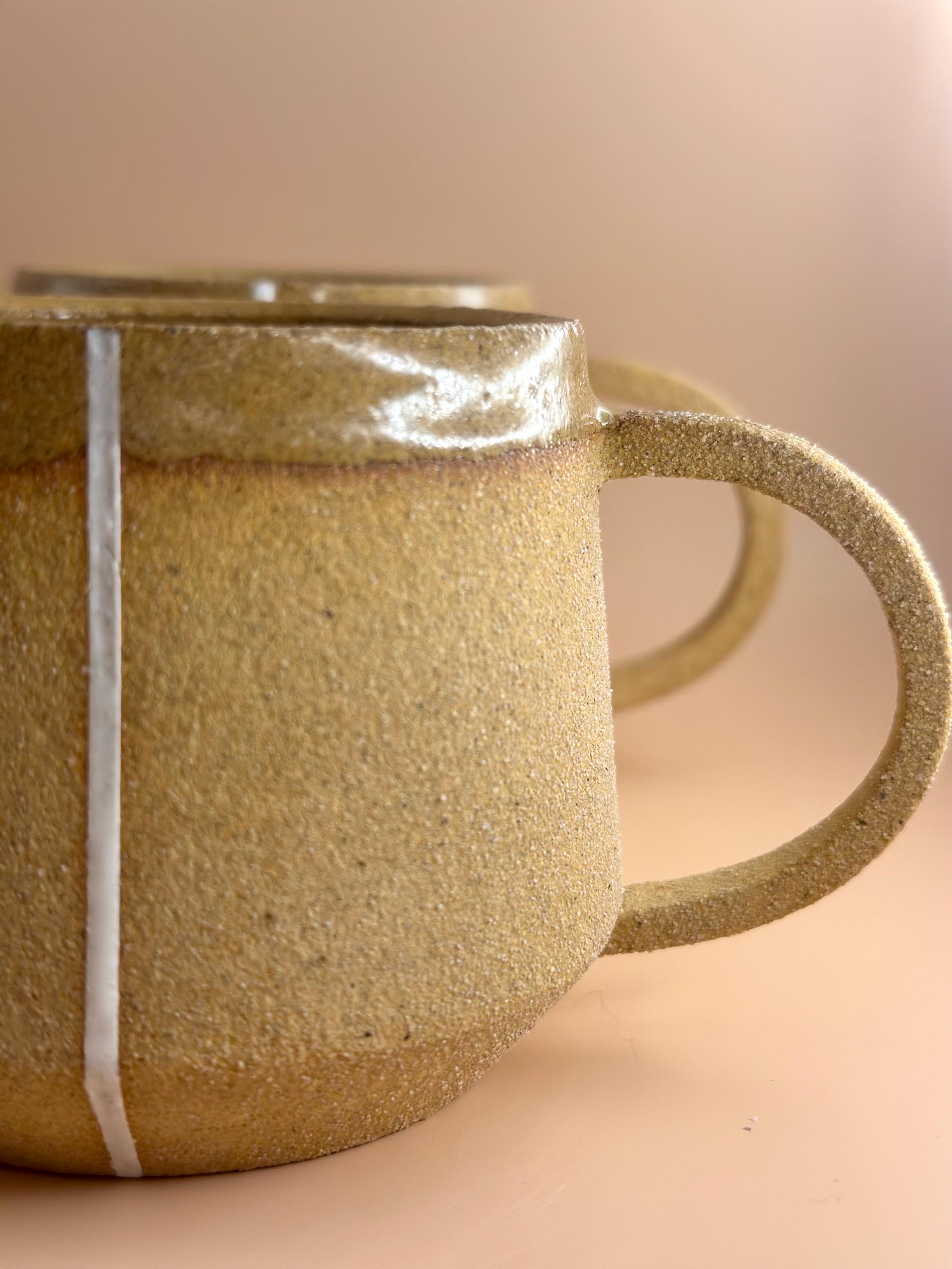 Handmade Ceramic Mugs, Bare Textures - Toast - Etsy