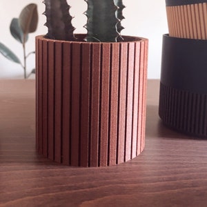 Nordic Plant Pot (NEW DARK CEDAR) Mid-century Plant Pot | Scandinavian ...
