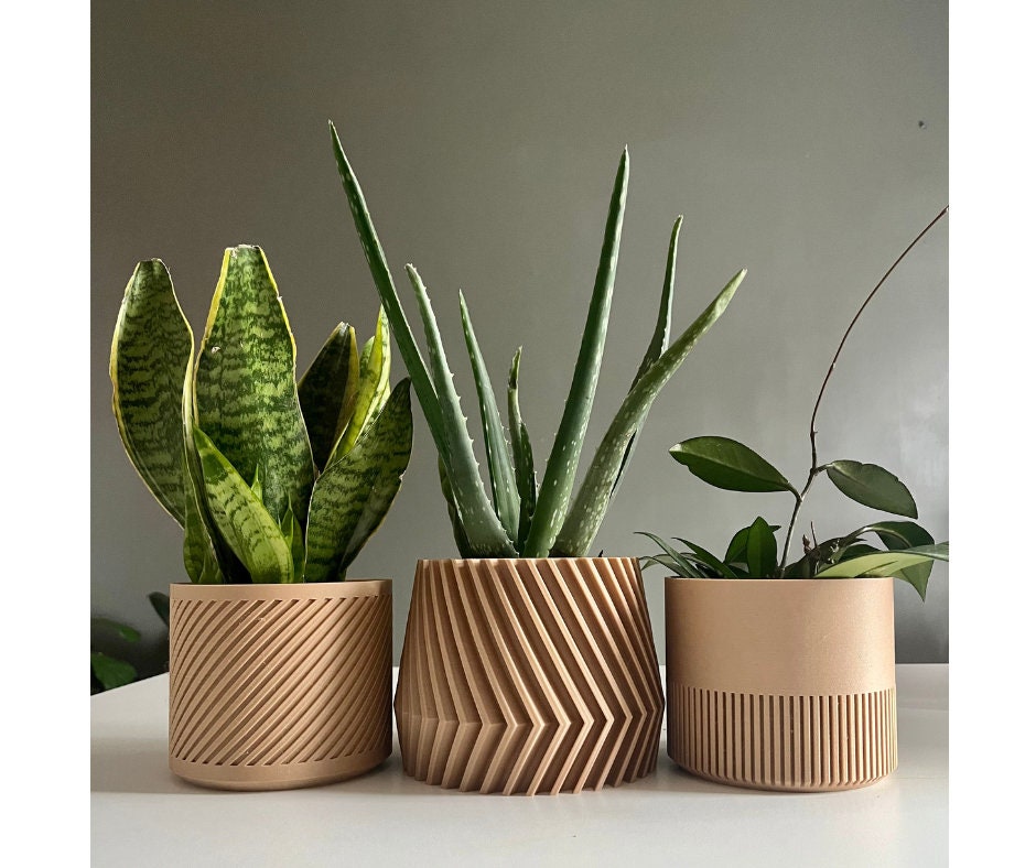 Air Element Plant Pot in 3 4 5 6 8 10 Inch 3D Printed - Etsy Canada