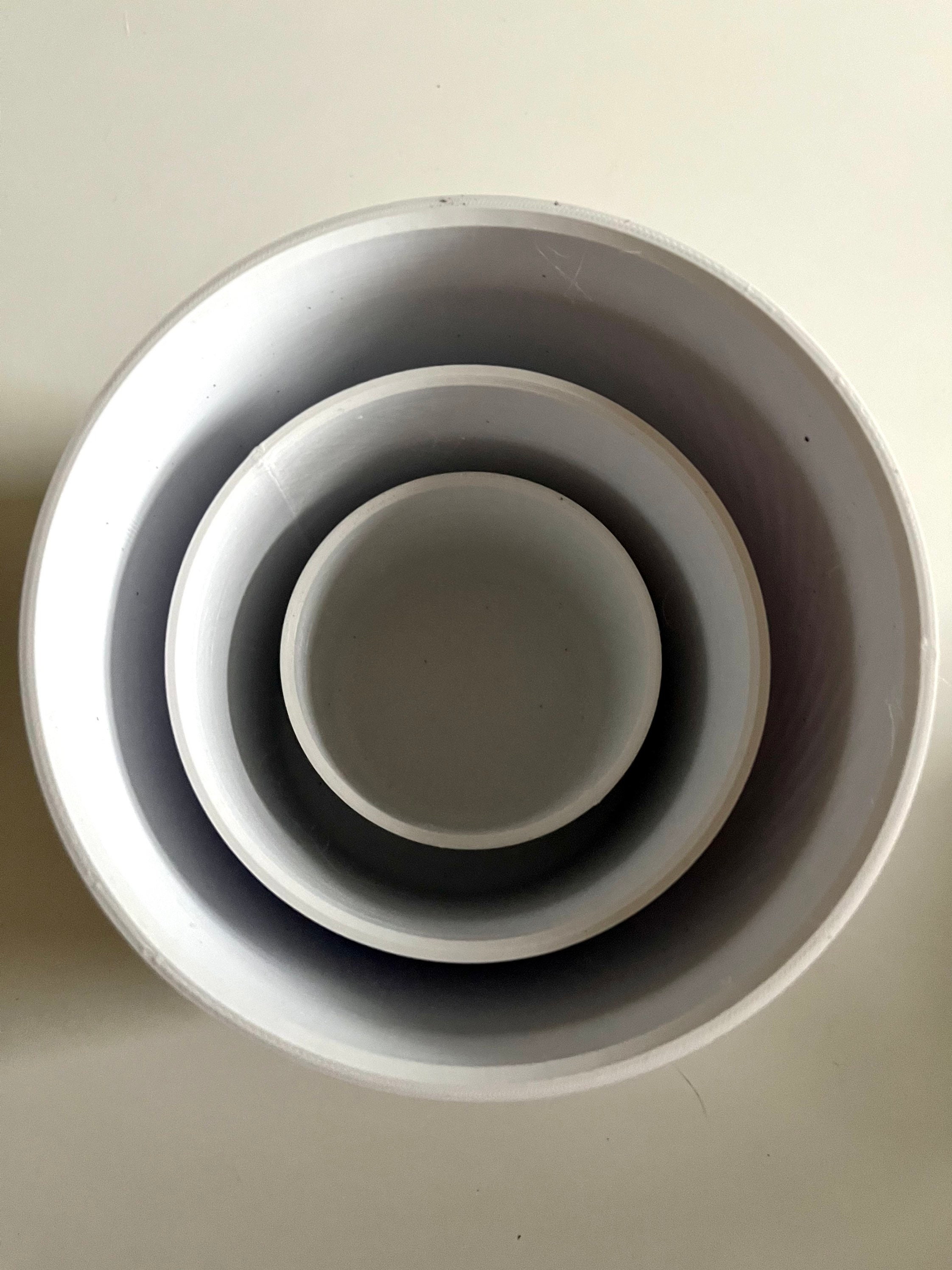 Set of 3 Stacking Geometric Plant Pots - Etsy Canada