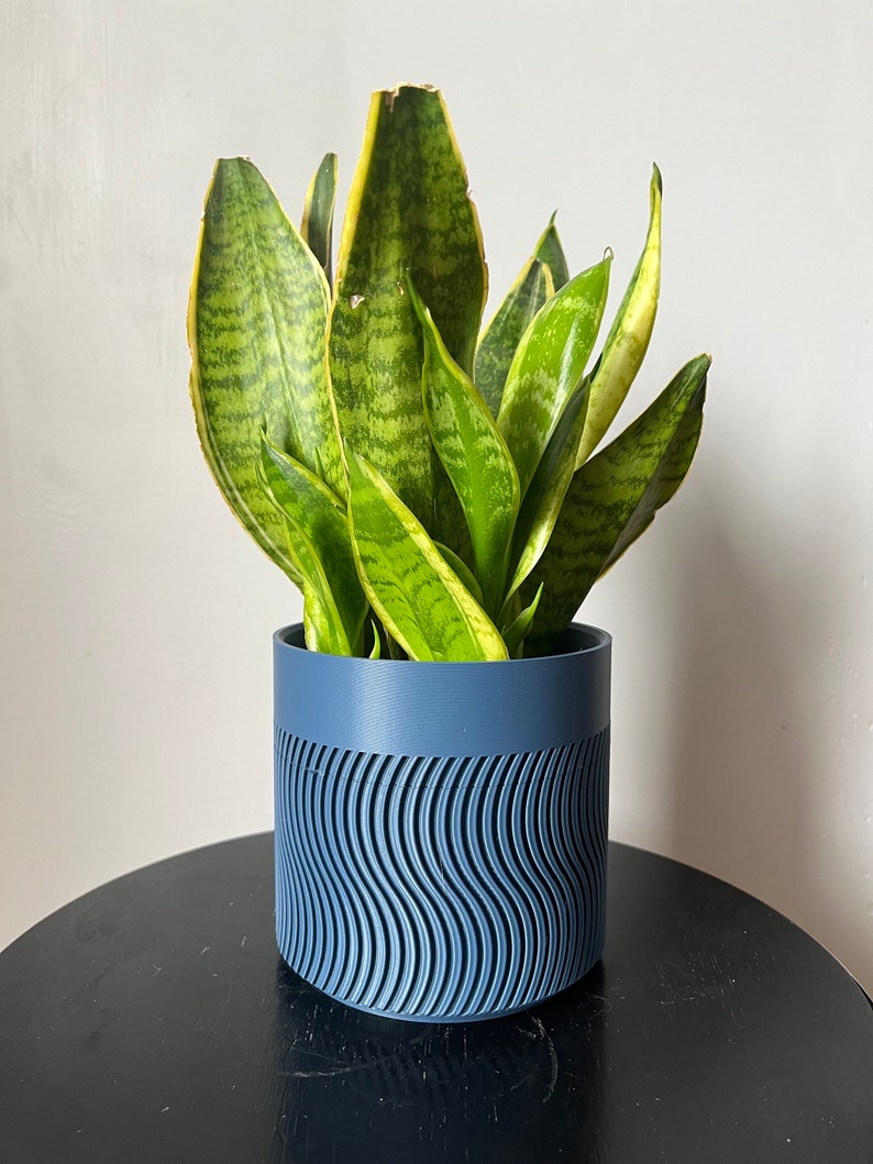 Water Element Plant Pot in 3 4 5 6 8 10 Inch 3D Printed - Etsy Canada