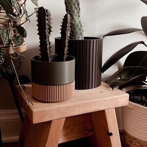 Nordic Plant Pot (NEW DARK CEDAR) Mid-century Plant Pot | Scandinavian ...
