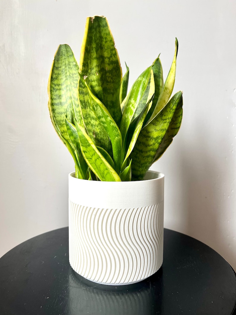 Water Element Plant Pot in 3 4 5 6 8 10 Inch 3D Printed - Etsy Canada