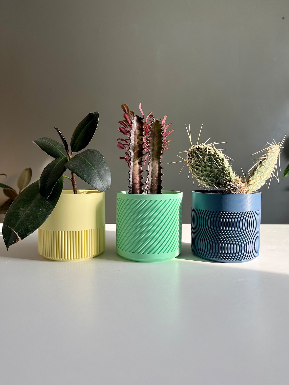 Water Element Plant Pot in 3 4 5 6 8 10 Inch 3D Printed - Etsy Canada