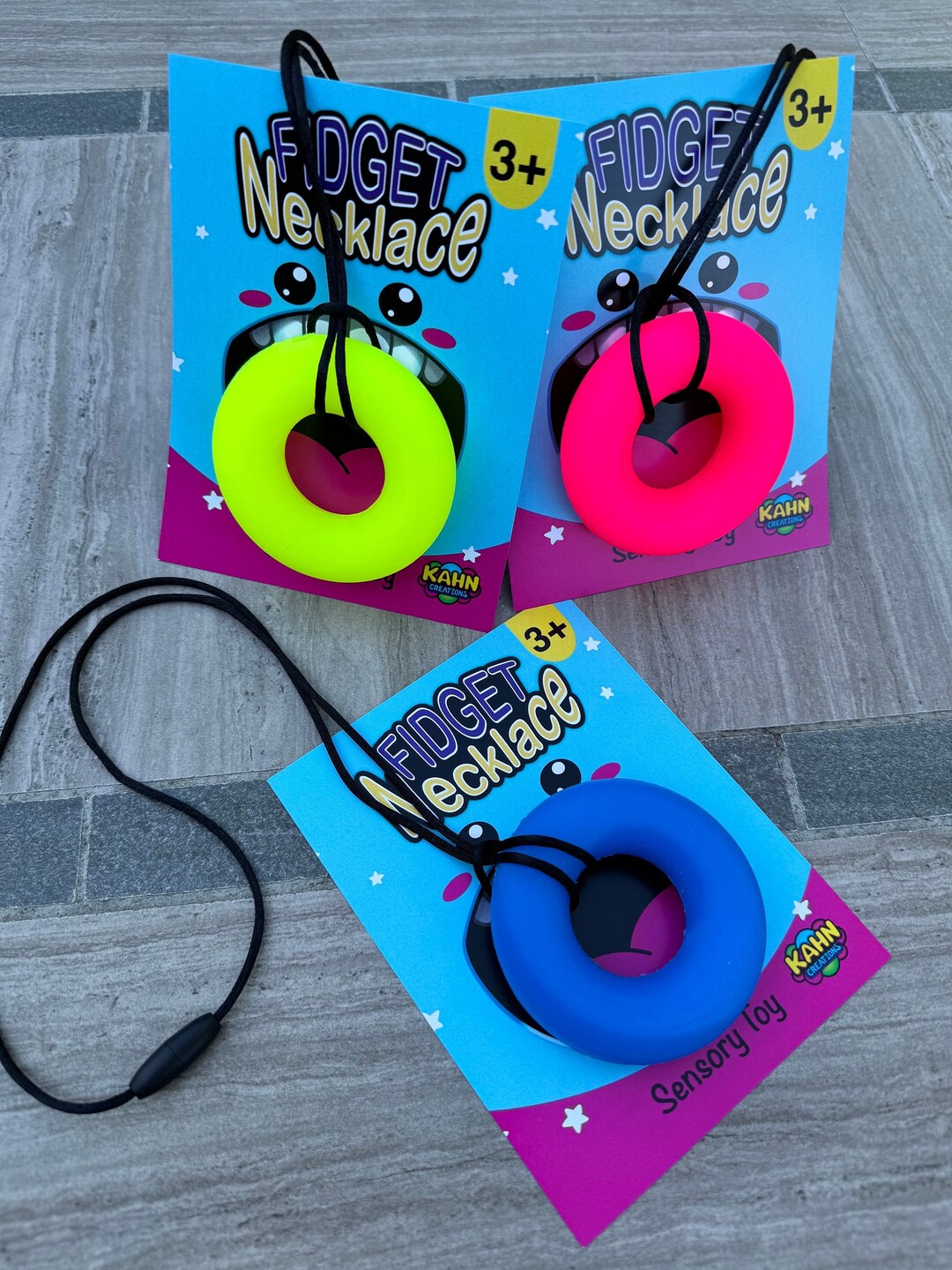 Sensory Fidget Necklace Silicone Chewable Toy - Etsy