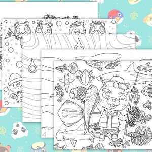 Coloring Pages ACNH Vol. 2 - Etsy