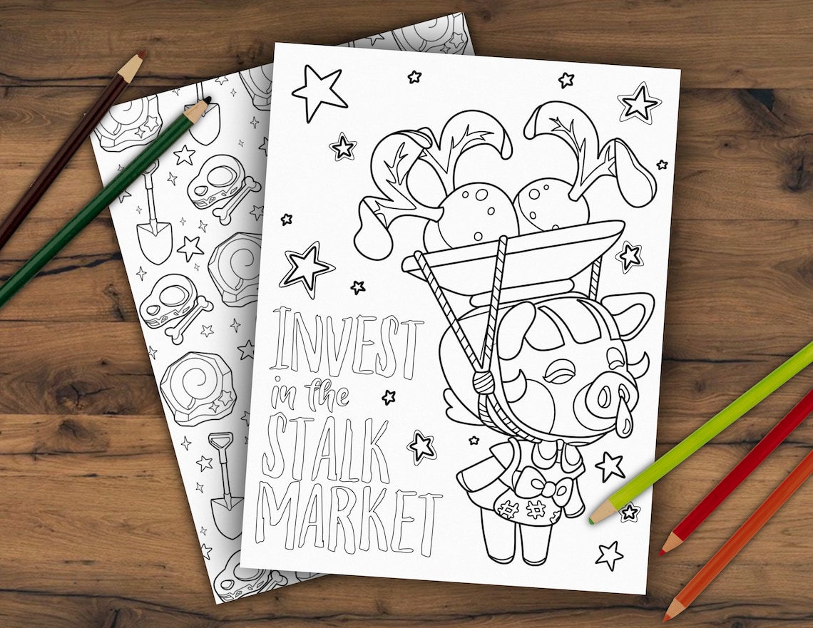 ACNH Coloring Pages Vol. 1 - Etsy Canada
