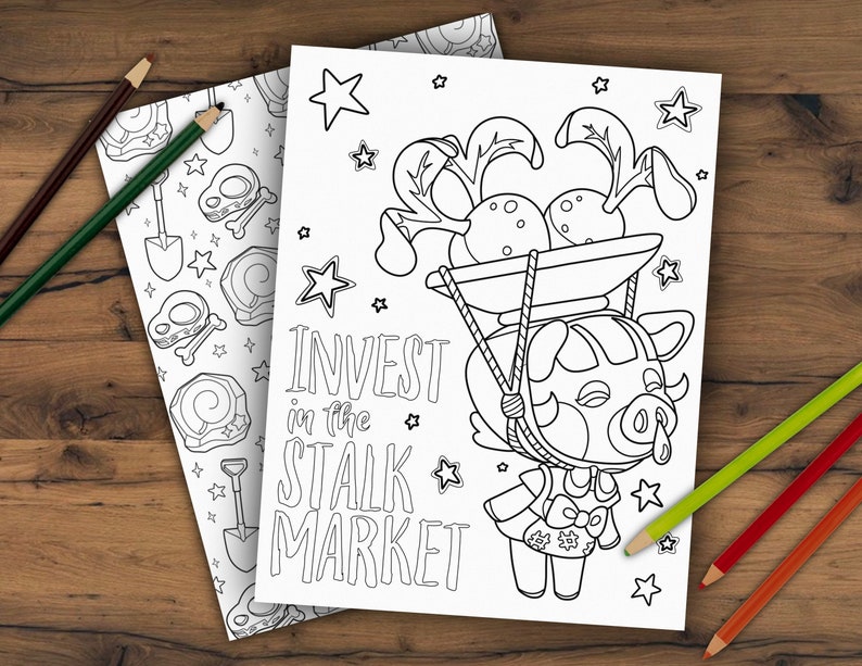 ACNH Coloring Pages Vol. 1 - Etsy