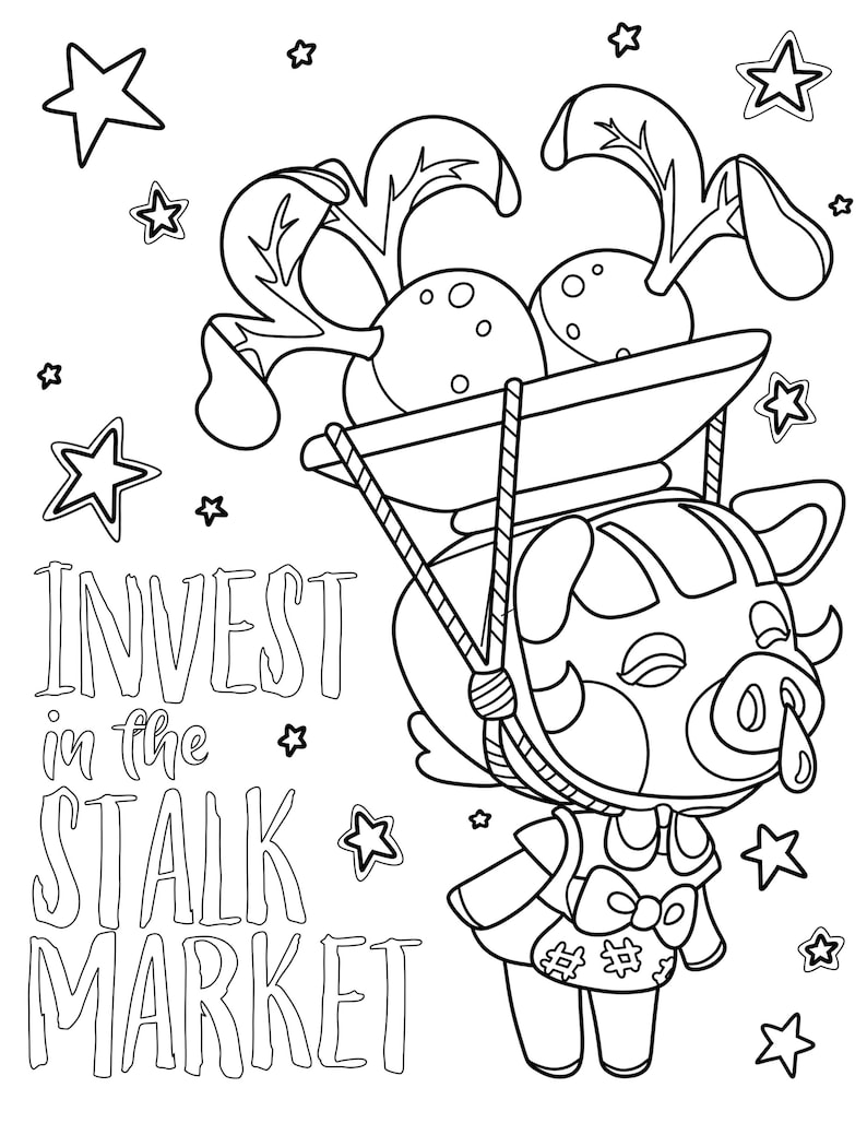 ACNH Coloring Pages Vol. 1 - Etsy