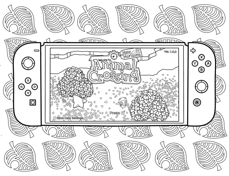 ACNH Coloring Pages Vol. 1 - Etsy