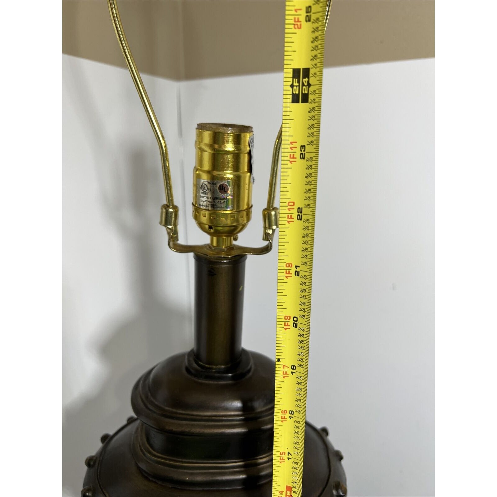 Unique Art Deco Rustic Brown Table Lamp 31x 8 - Etsy