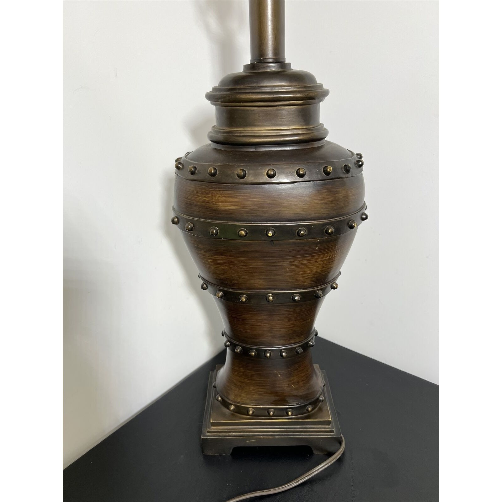 Unique Art Deco Rustic Brown Table Lamp 31x 8 - Etsy