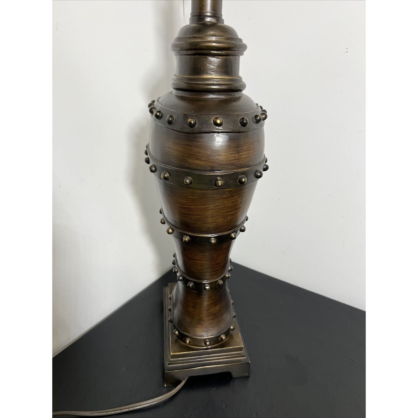 Unique Art Deco Rustic Brown Table Lamp 31x 8 - Etsy