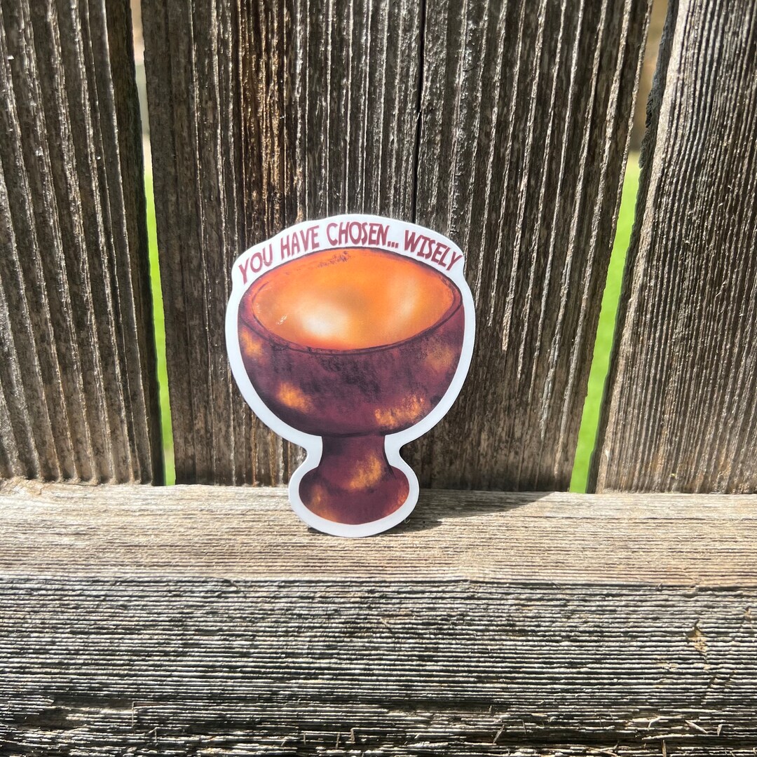 Chosen Wisely Indiana Jones Sticker - Etsy