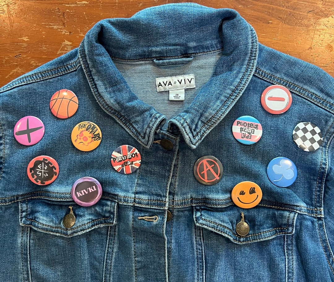 Spider Punk Pin Back Button Sets - Etsy