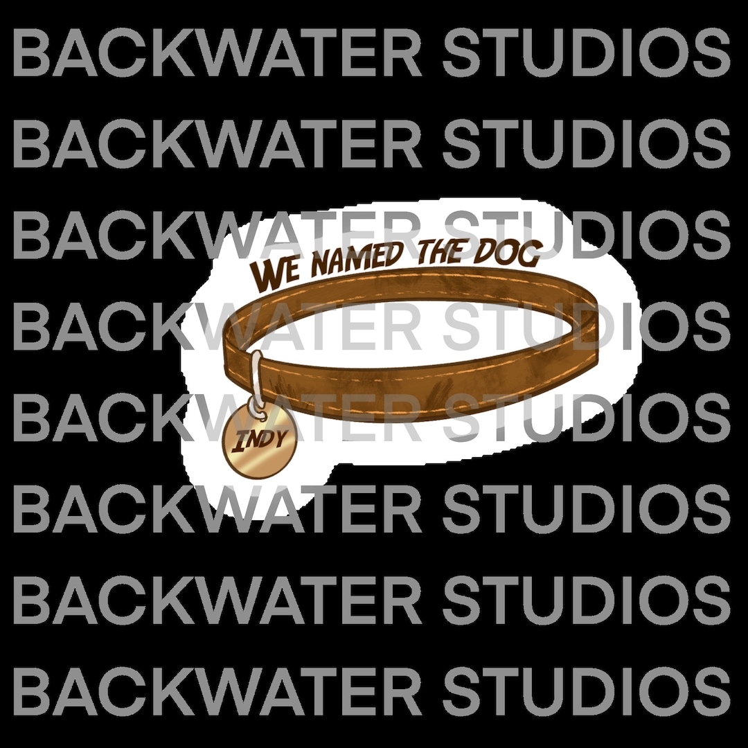 Indy the Dog - Indiana Jones - Sticker - Etsy