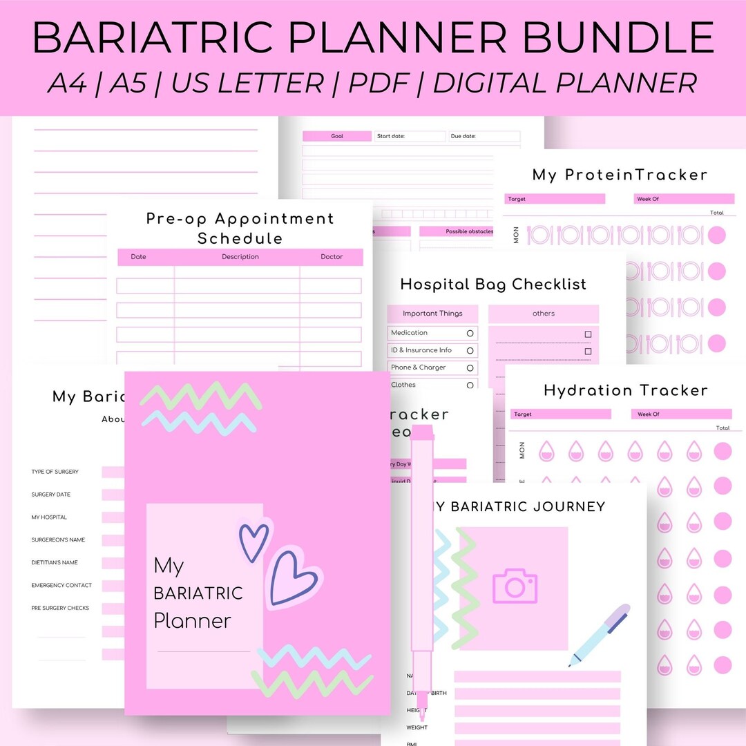 2024 Bariatric Surgery Journal,weight Loss Surgery Tracker,gastric ...