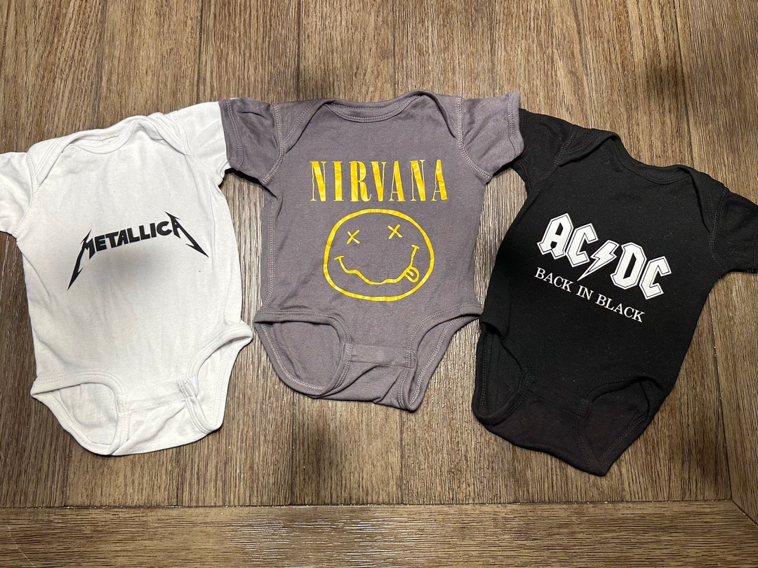 Baby Band Tees, Baby Rock Onesies, Vintage Inspired Band Tees, Baby ...