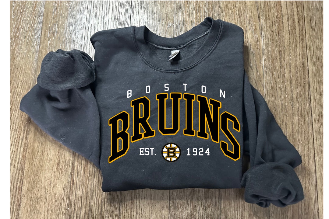 Boston Bruins Team Sweater Vintage, Boston Bruins Sweatshirt, Hockey ...