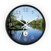 Custom Wall Clock Featuring a Color Photography of a Beautiful Peaceful ...