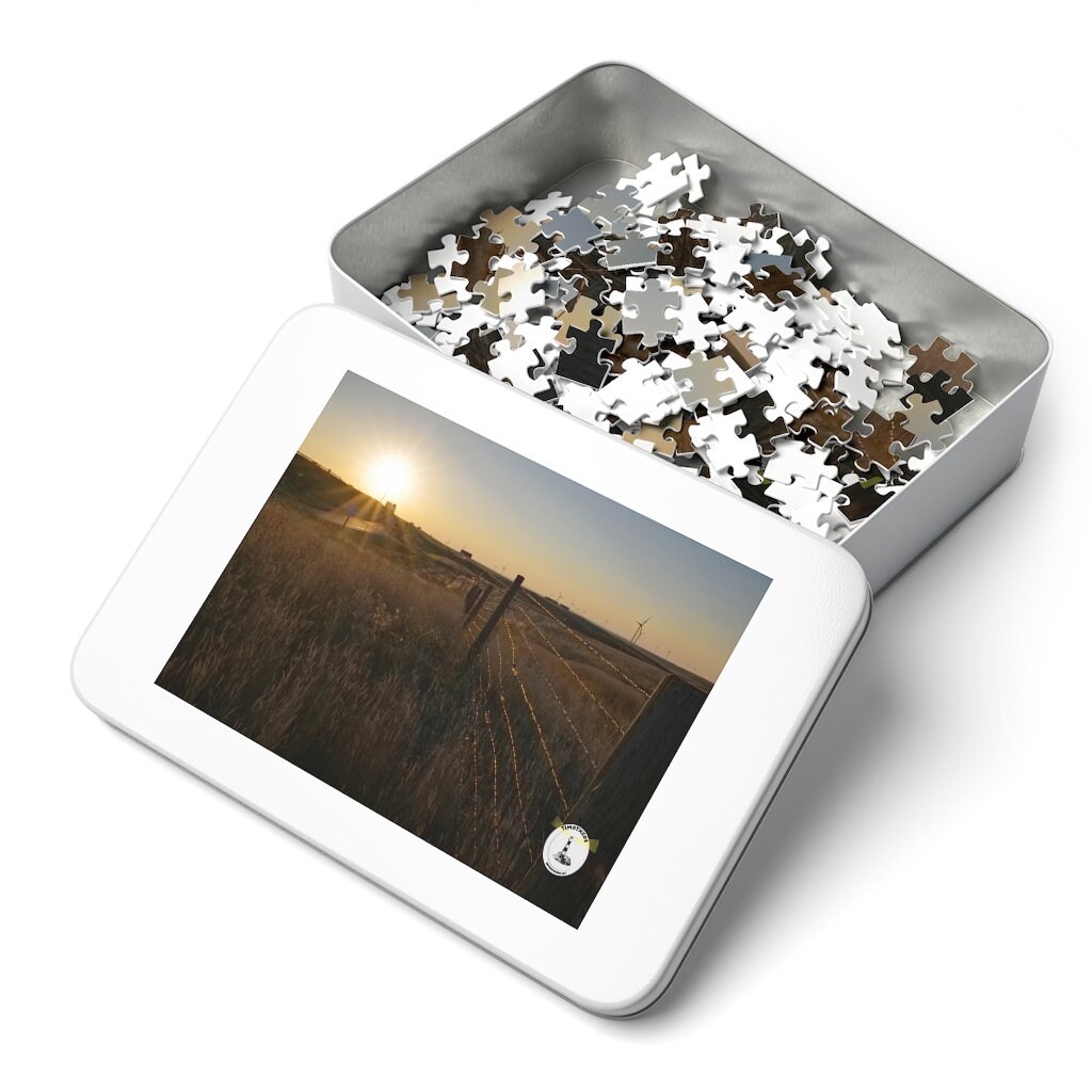 Custom Jigsaw Puzzle Featuring A Color Landscape Photo of a Wyoming ...