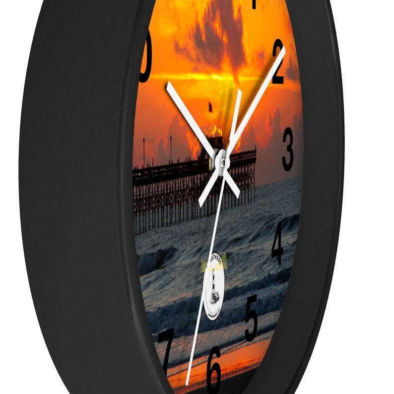 A Beautiful Wall Clock Featuring a Blazing Myrtle Beach Sunrise! No ...