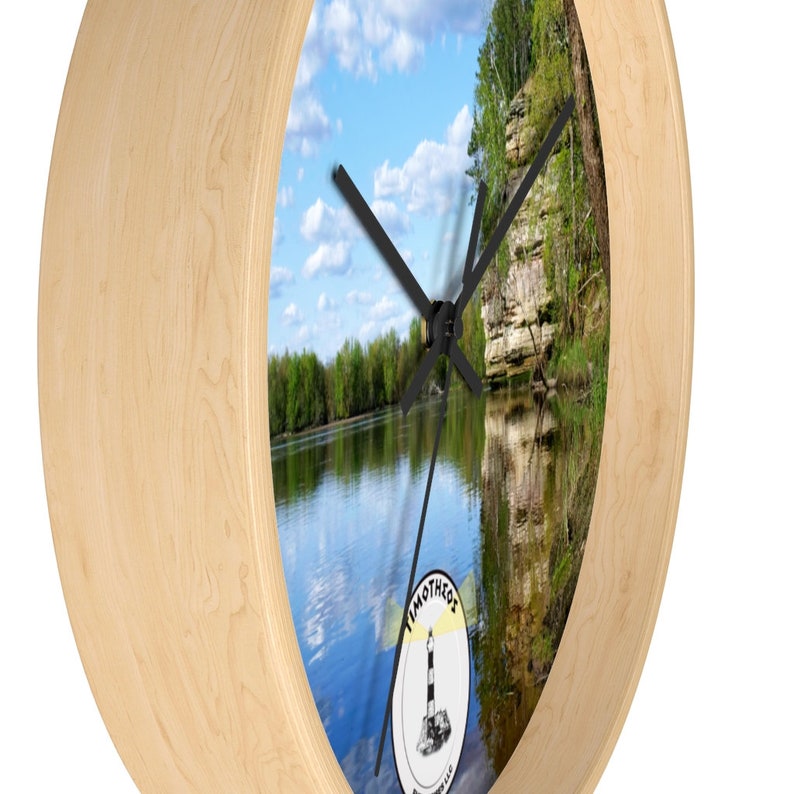 Custom Wall Clock Featuring A Color Photograph of a Beautiful and ...