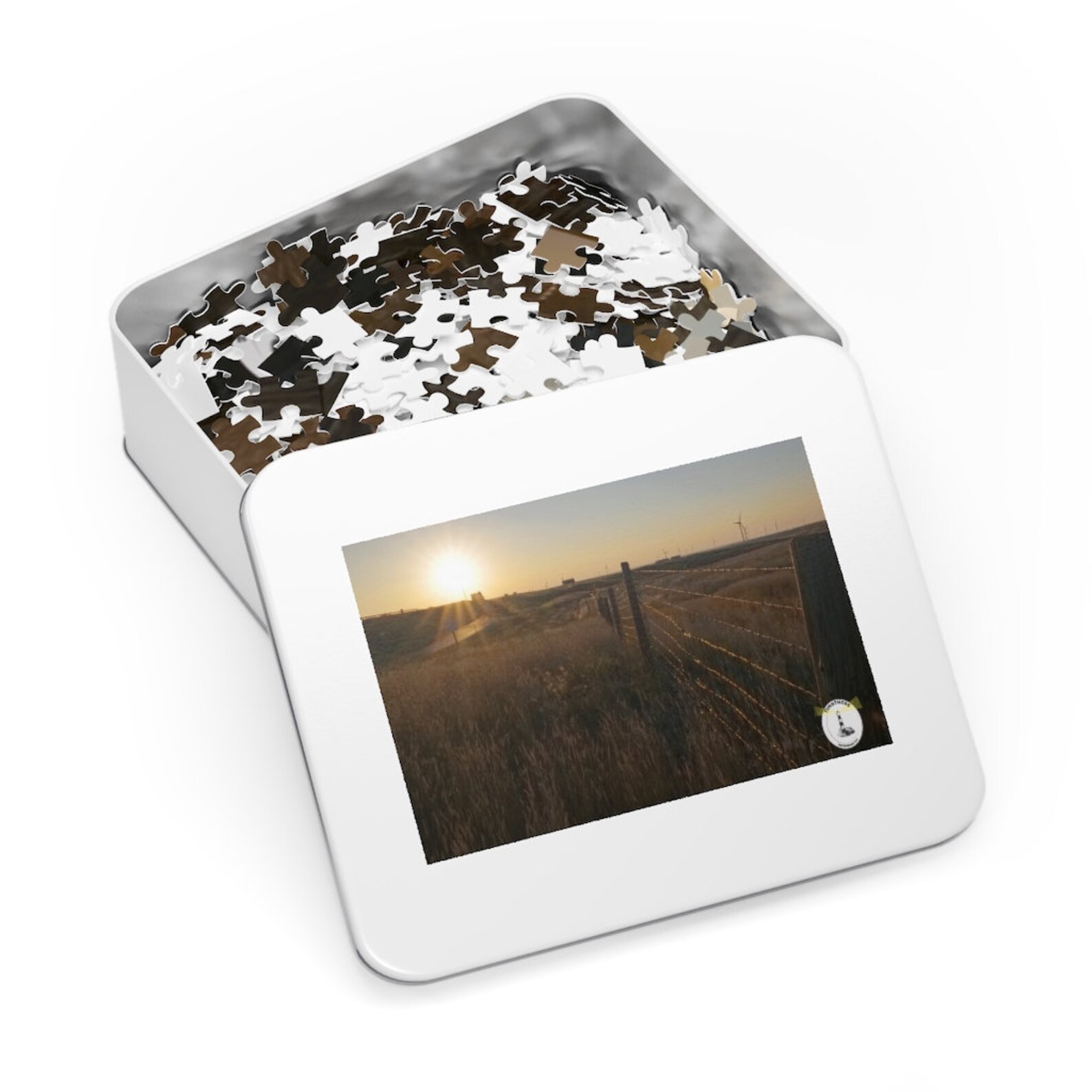 Custom Jigsaw Puzzle Featuring A Color Landscape Photo of a Wyoming ...