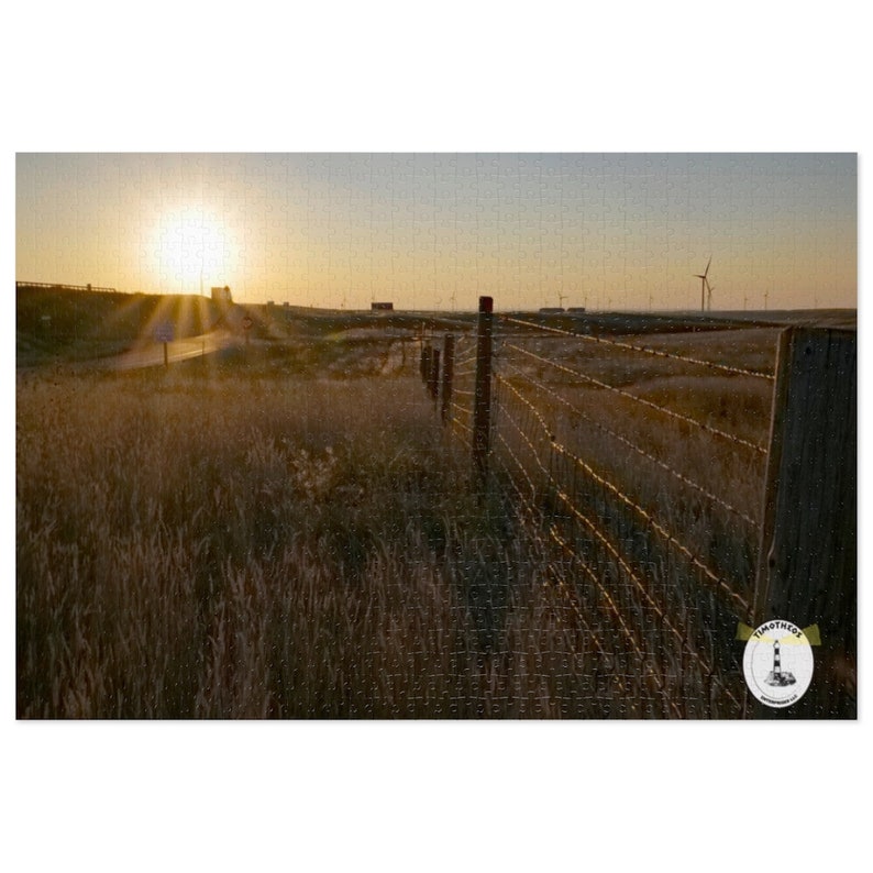 Custom Jigsaw Puzzle Featuring A Color Landscape Photo of a Wyoming ...