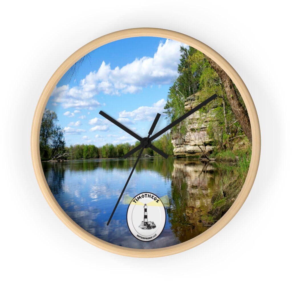 Custom Wall Clock Featuring A Color Photograph of a Beautiful and ...