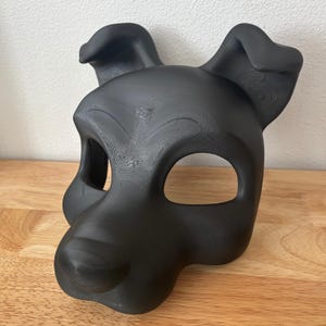 3D Printed Toony Fursuit Head Base Half Mask, Canine/puppy, One Size ...